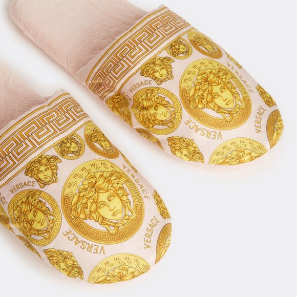 Versace | Shoes | Versace Medusa Amplified Slippers Rosa Oro Italy ...